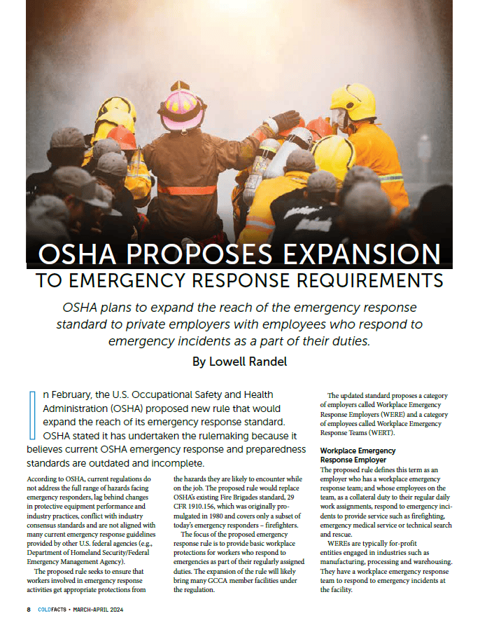 OSHA PROPOSES EXPANSION TO EMERGENCY RESPONSE REQUIREMENTS – Global ...