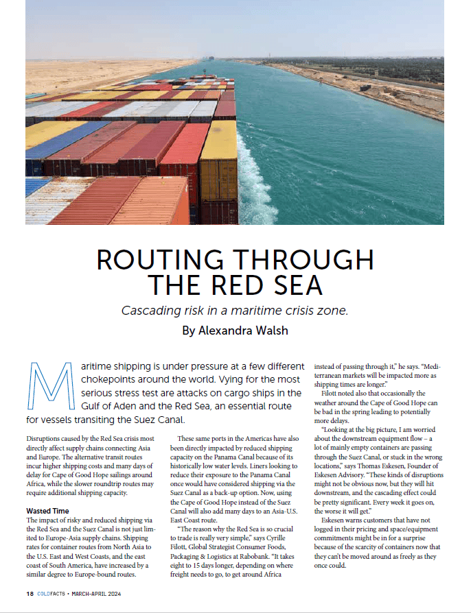 ROUTING THROUGH THE RED SEA – Global Cold Chain Alliance