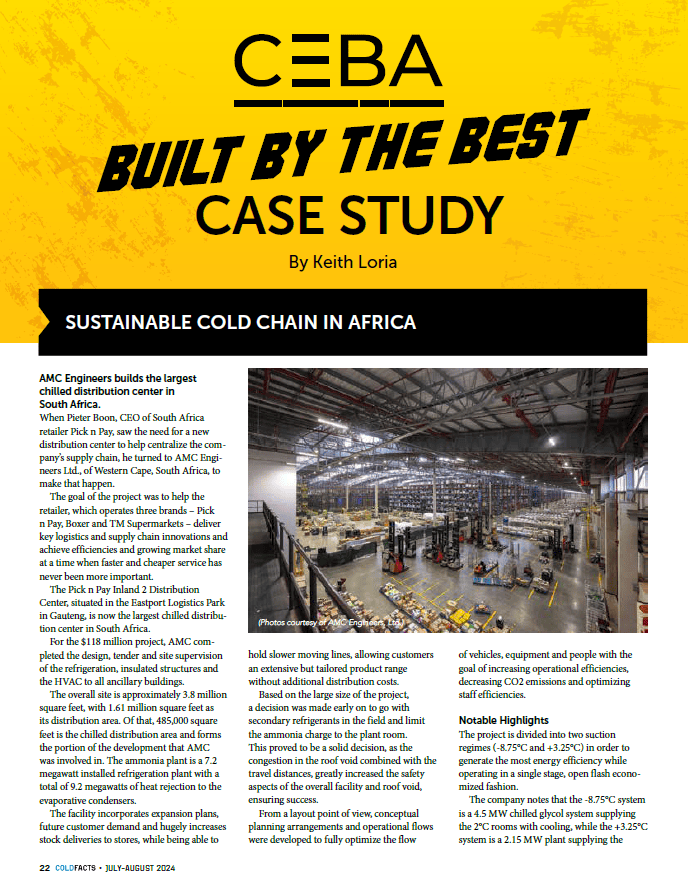 CEBA BUILT BY THE BEST CASE STUDIES: SUSTAINABLE COLD CHAIN IN AFRICA – Global Cold Chain Alliance